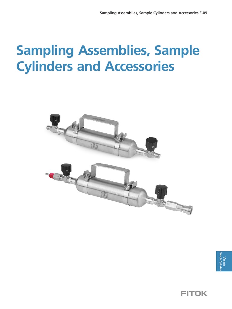 Sampling Assemblies, Sample Cylinders and Accessories EN | PDF | Pipe (Fluid Conveyance) | Valve
