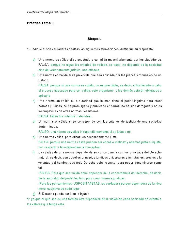 Practica Tema 3 CLASE | PDF | Justicia | Crimen y violencia