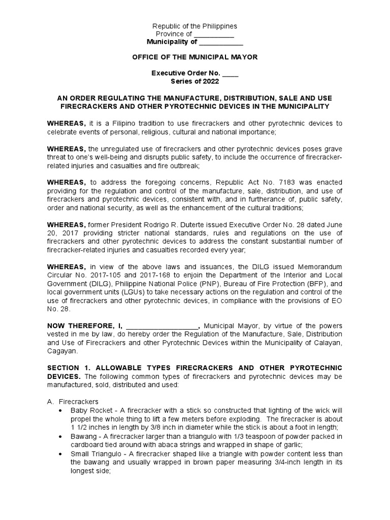 EO Firecracker | PDF | Fireworks | Pyrotechnics