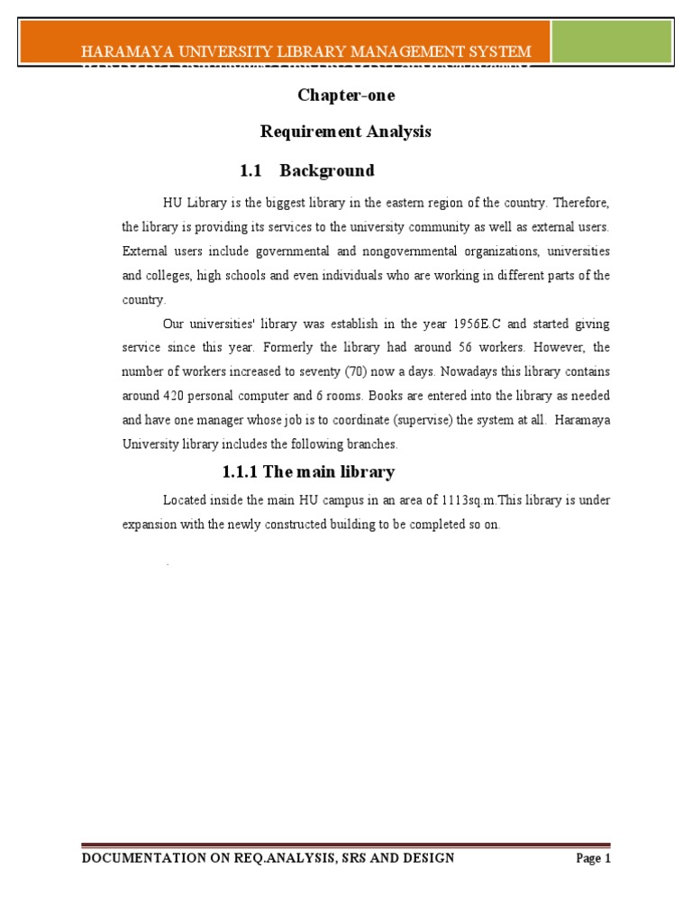 SRS For Library Management System | PDF | Computers