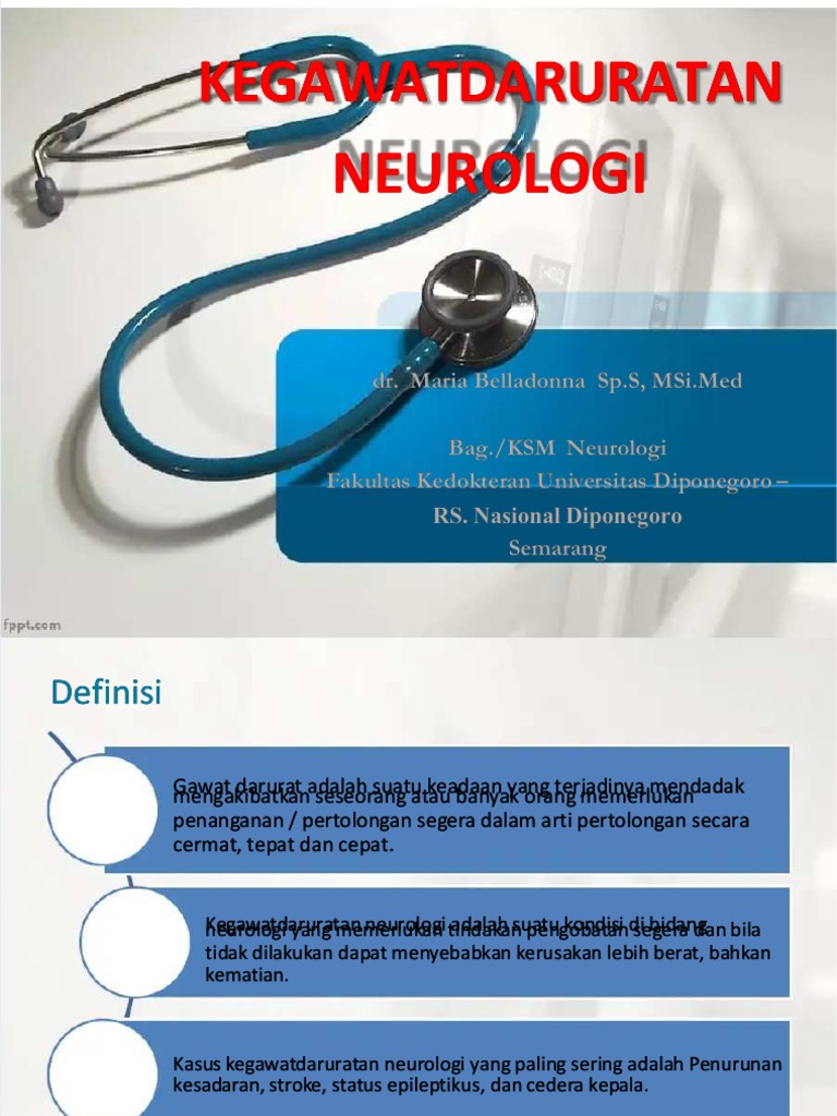 Kegawatdaruratan Neurologi | PDF