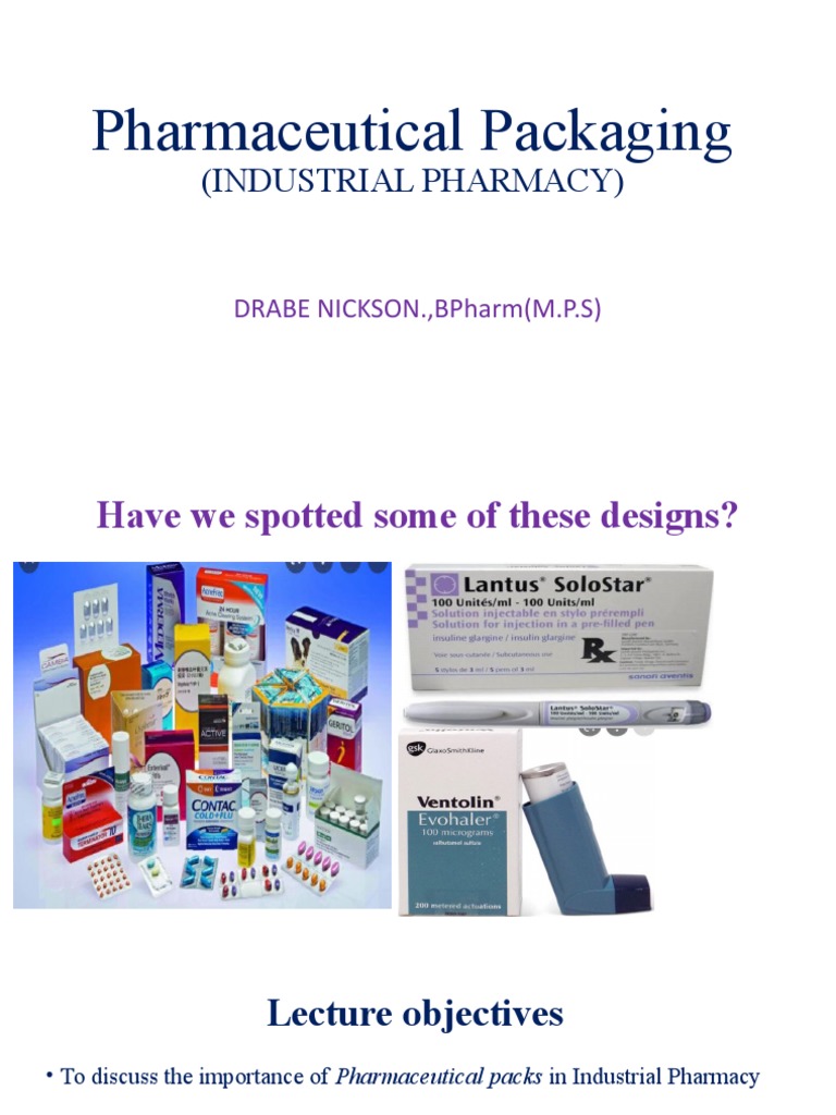 Pharmaceutical Packaging | PDF | Pharmaceutical Formulation | Chemistry