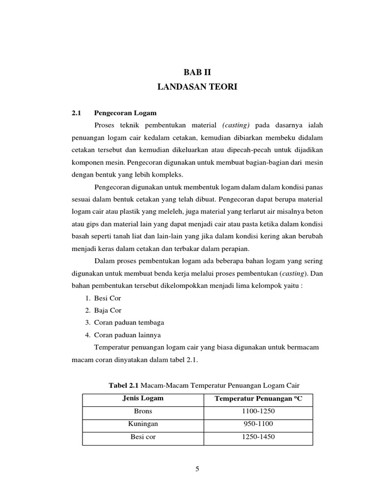 Pengecoran Logam | PDF