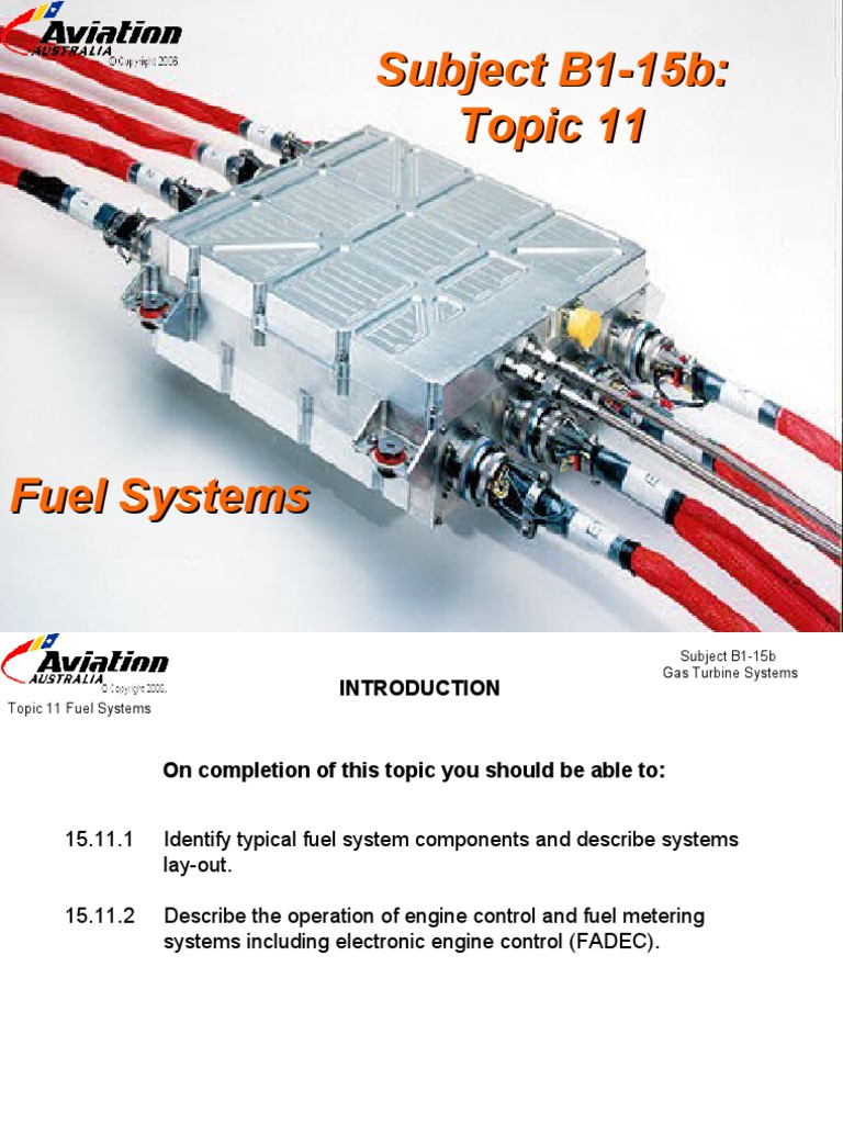 B1-15b 15.11-Fuel Systems | PDF | Pump | Engines