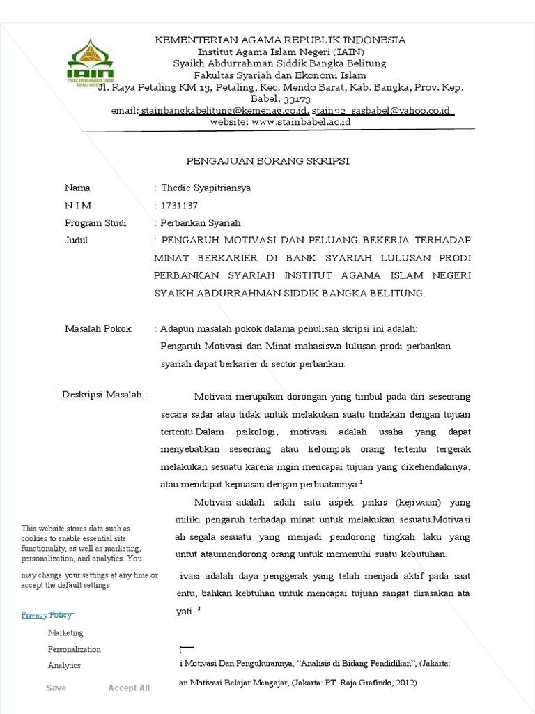 PDF Contoh Borang Thedie - Compress | PDF