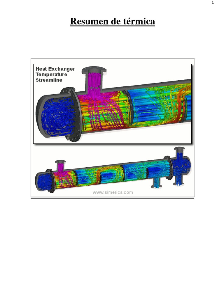 Resumen de Térmica | PDF | Capa límite | Convección