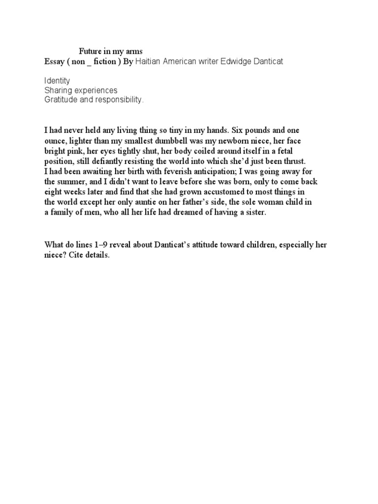 The Future in My Arms | PDF