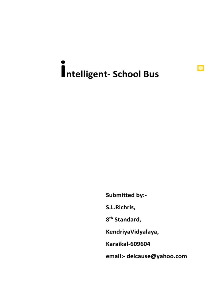 I - School Bus | PDF | School Bus | Bus