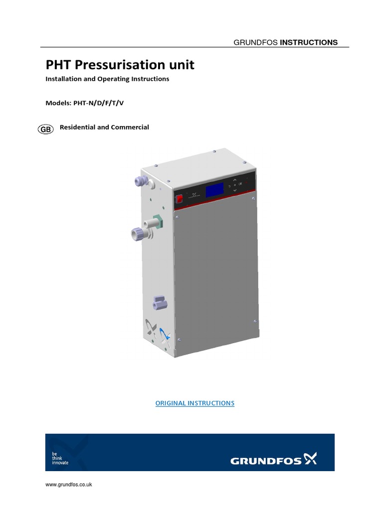 PHT IO Rev 1 1 | PDF | Menu (Computing) | Pump