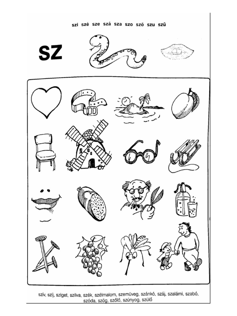 Szi Szé Sze Szá Sza Szo Szö Szu Szü | PDF