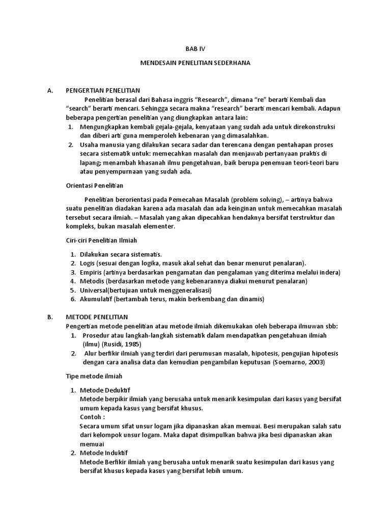 Mendesain Penelitian Sederhana | PDF | Sains & Matematika