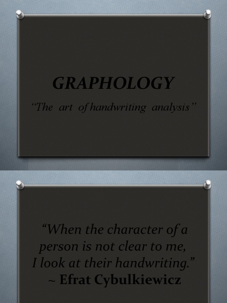 Graphology: "The Art of Handwriting Analysis" | PDF | Graphology ...