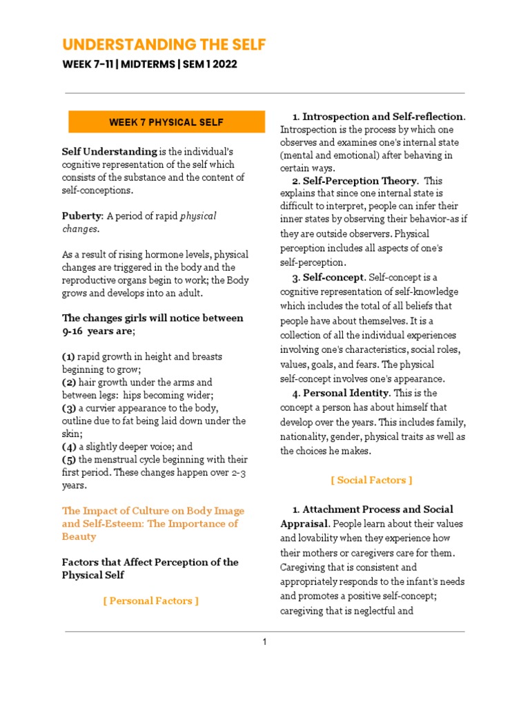 Uts Midterms Reviewer | PDF | Self Concept | Bisexuality