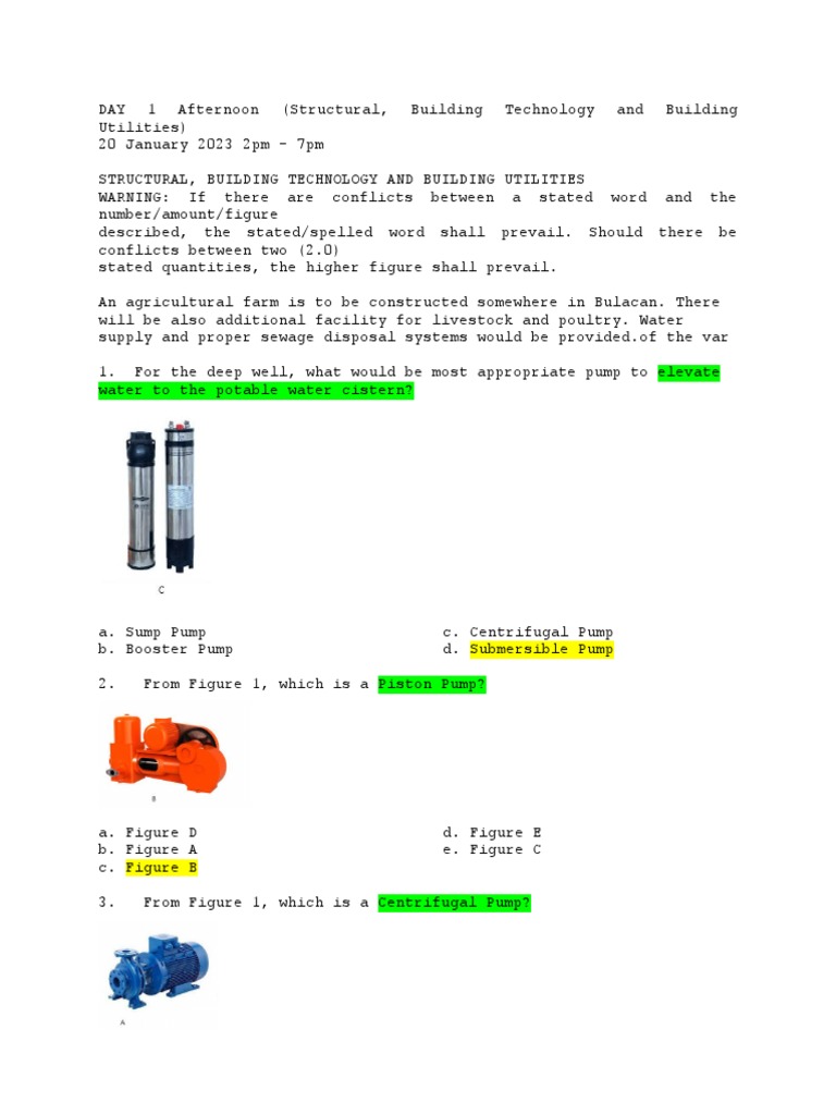 DAY 1 PM Structural - Building Technology and Building Utilities | PDF ...