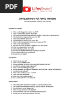 Family History Questionnaire | PDF | Grandparent | Genealogy