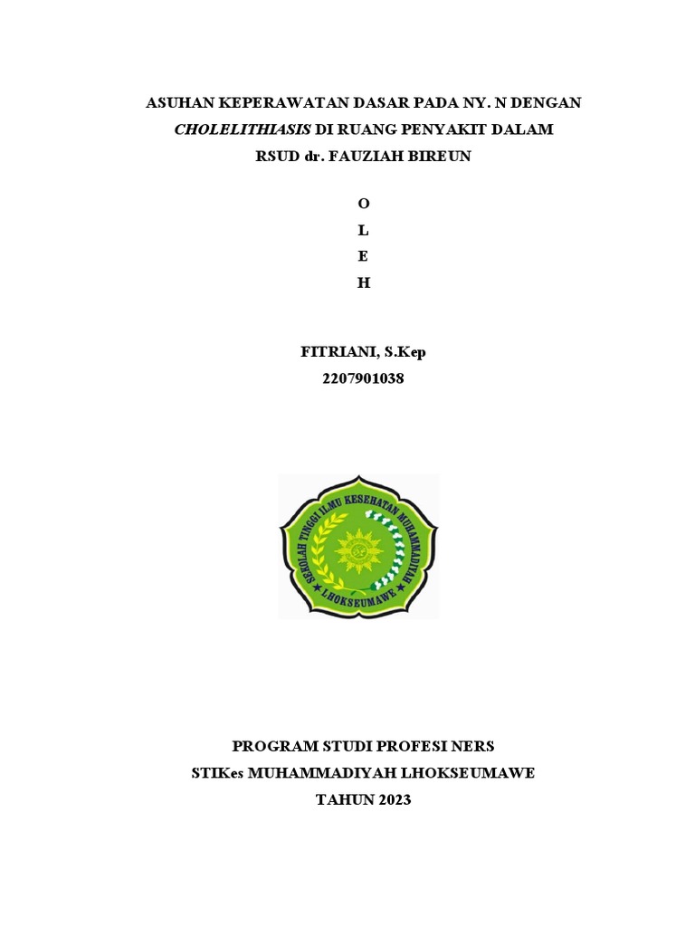 Dafpus LP Cholelithiasis | PDF | Sains & Matematika