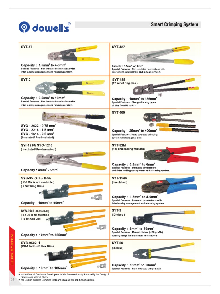 Catalog of Dowells (Crimping Tool) | PDF