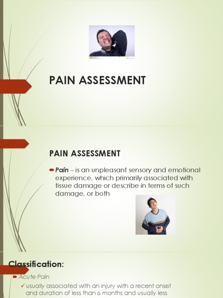 Pain Assessment | Download Free PDF | Pain | Blood Pressure