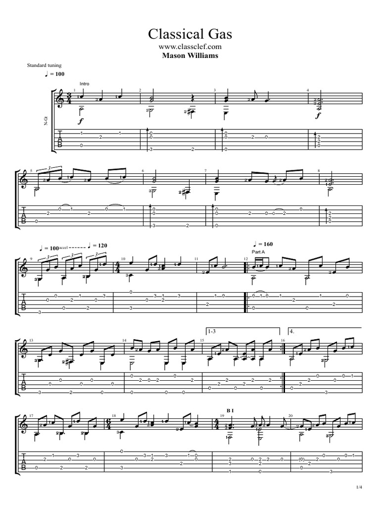 Classical Gas: Mason Williams | PDF