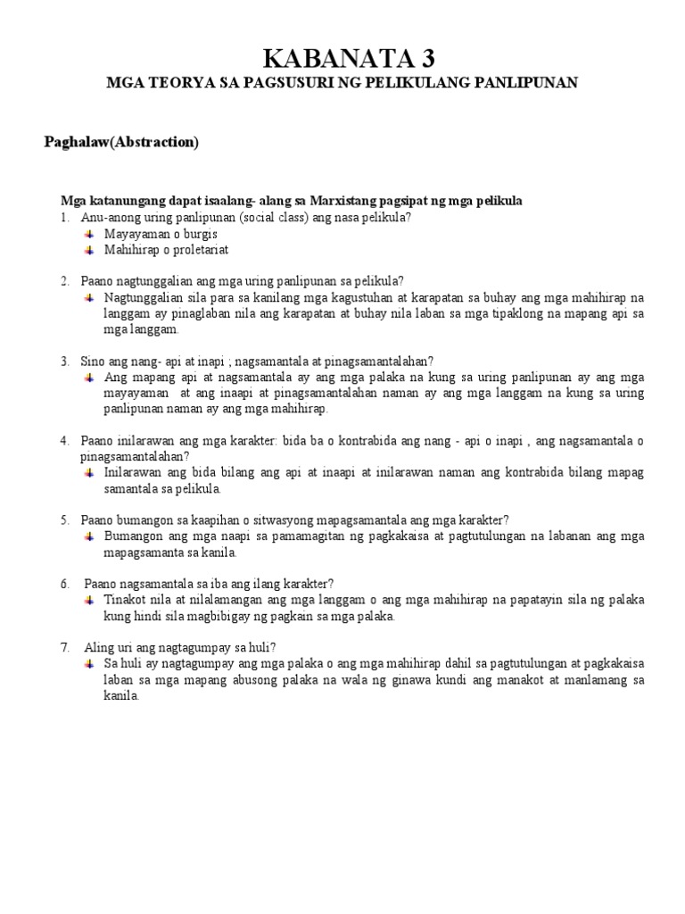 Kabanata 3 | PDF