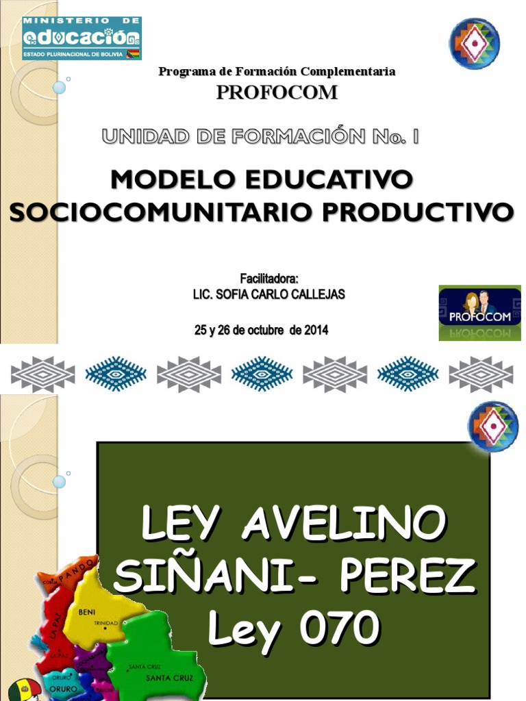 1 Ley 070 Siñani - Perez | PDF | Maestros