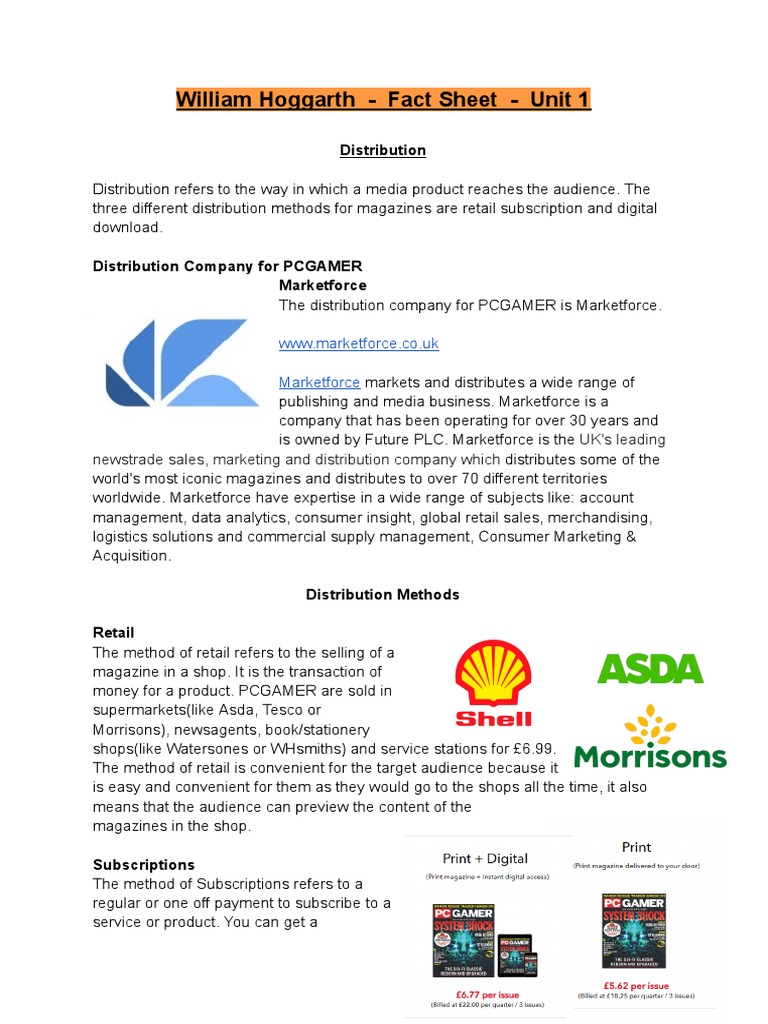 Distribution Fact Sheet | PDF | Retail | Digital Distribution