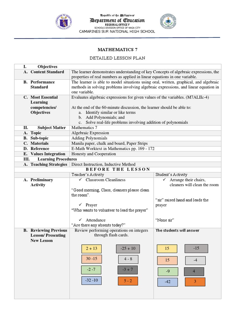 03 Adding Polynomials | PDF | Equations | Learning