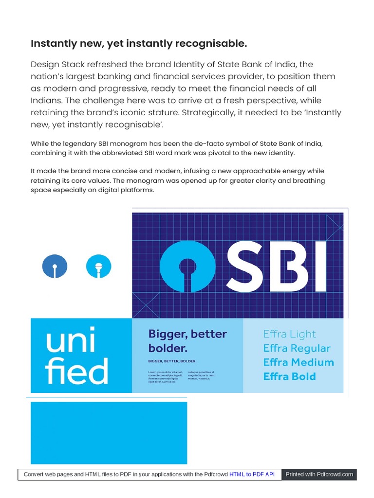 SBI Brand Identity Refresh Guidelines | PDF | Sans Serif | Html