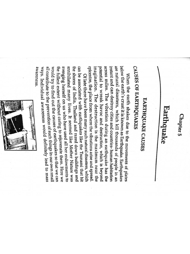 Chapter 4 - Earthquake | PDF
