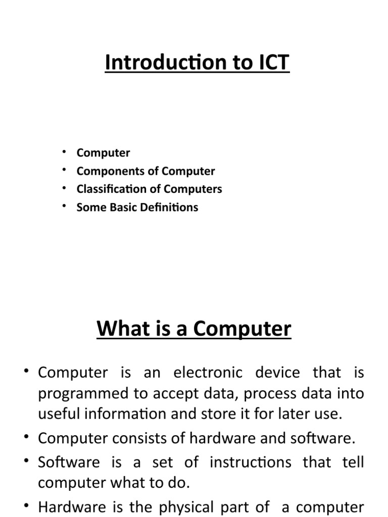Component and Classification-Week1-B | PDF | Input/Output | Computer Hardware