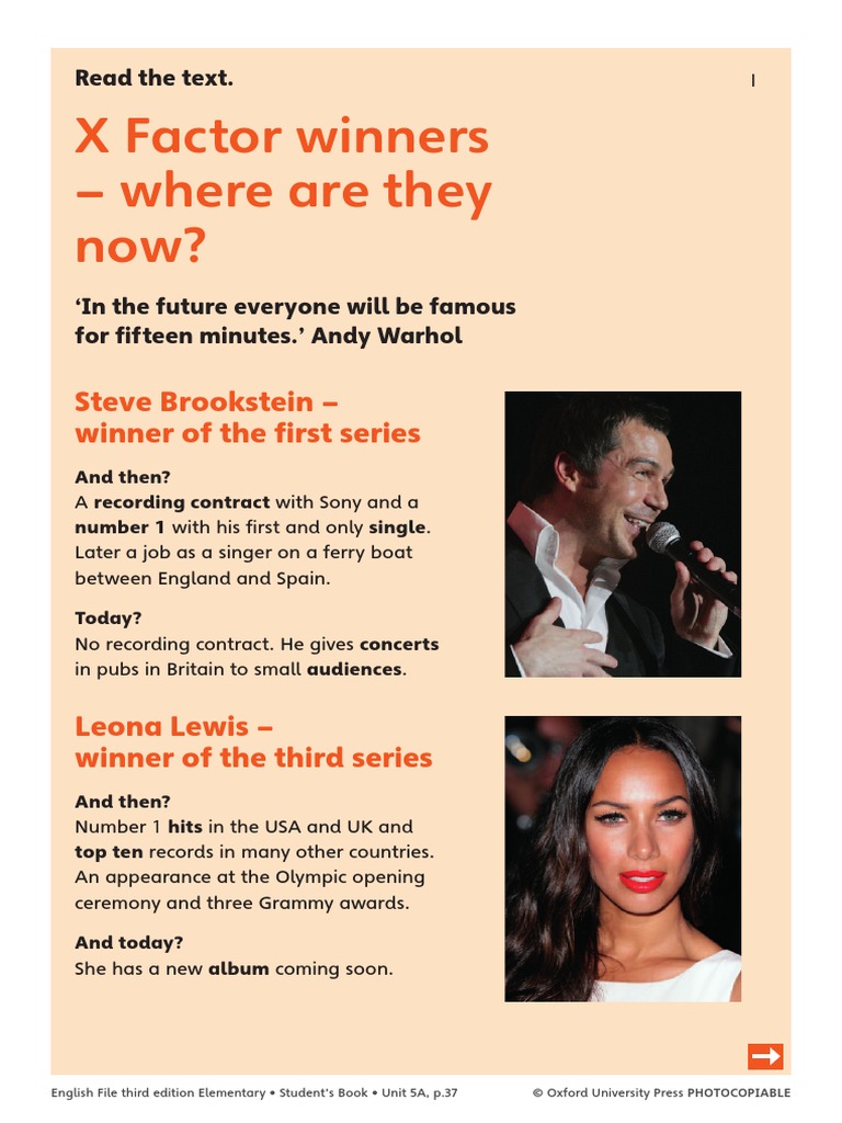 Ef Elem Reading 5a | PDF