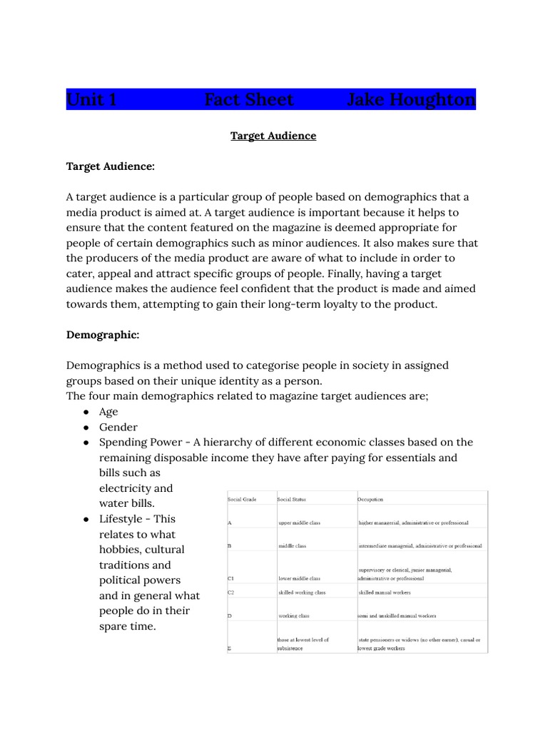 Target Audience | PDF