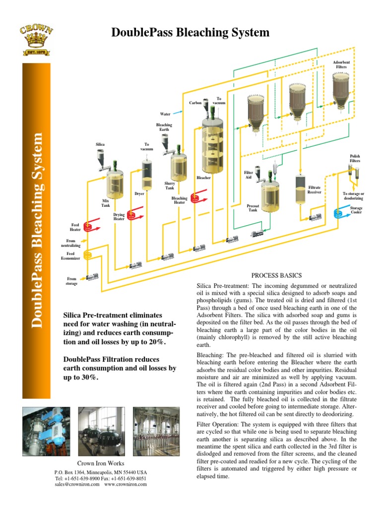 DoublePass Bleaching System Overview | PDF | Filtration | Nature