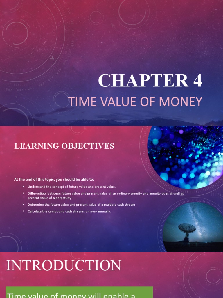 Chapter 4 - Time Value of Money | PDF | Present Value | Time Value Of Money Chapter 4 - Time Value of Money | PDF | Present Value | Time Value Of Money