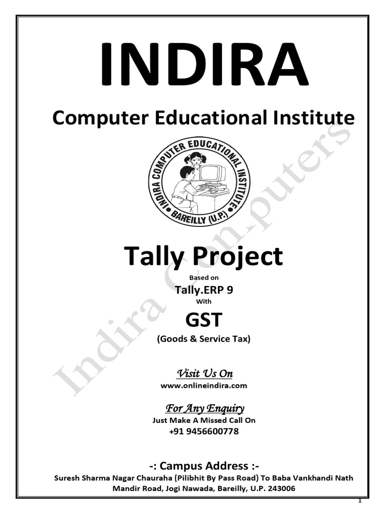 Tally - ERP 9 Project | Download Free PDF | Debits And Credits ...