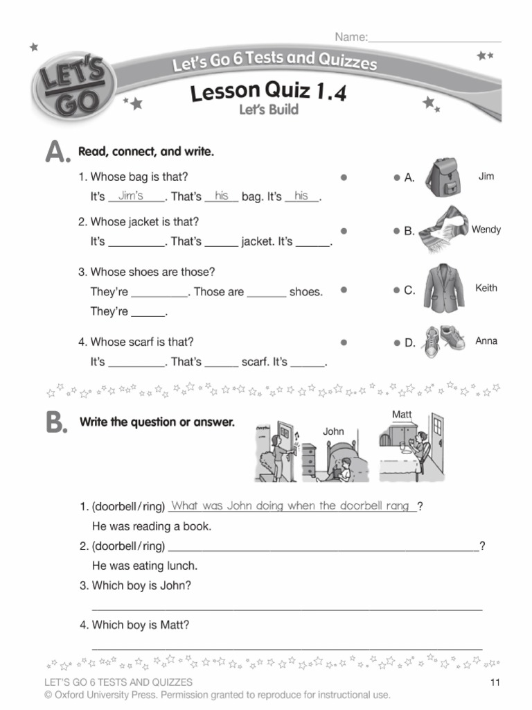 Let S Go 6 Quiz 1 4 | PDF