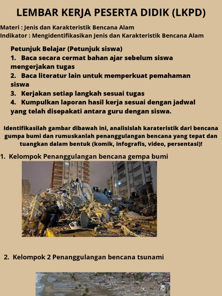 LKPD 1.mitigasi Bencana | PDF