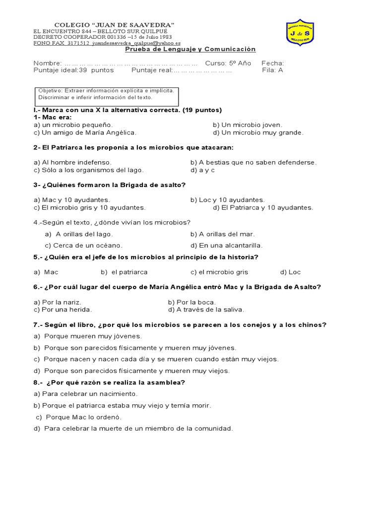 Prueba de Mac El Microbio Desconocido | PDF