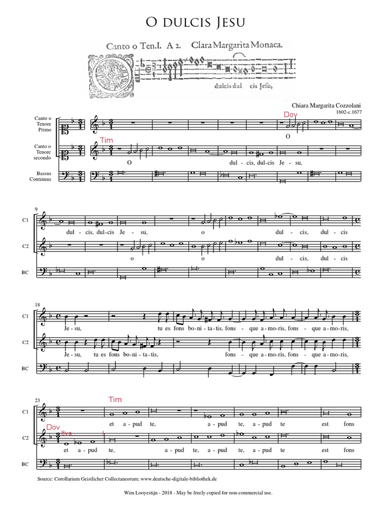 O Dulcis Jesu | PDF