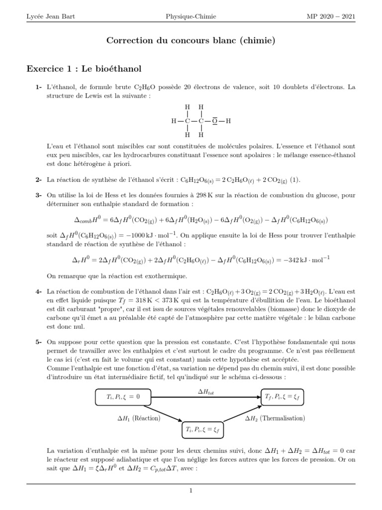 CB-MP Chimie Correction | PDF | Configuration électronique | Manganèse