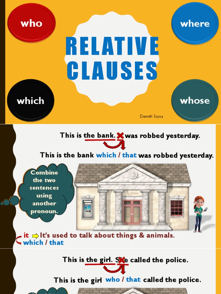 Restrictive and Nonrestrictive Relative Clauses CLT Communicative ...