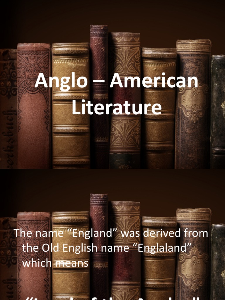 Anglo - American Literature | PDF