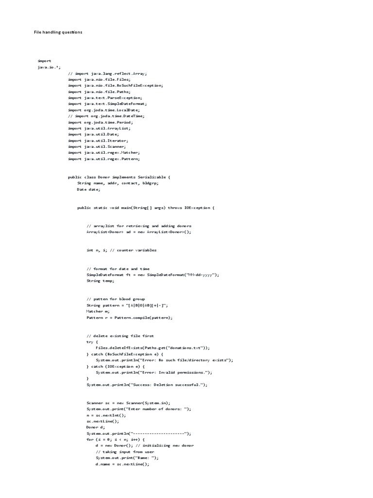 File Handling Questions | PDF | Filename | Boolean Data Type File Handling Questions | PDF | Filename | Boolean Data Type