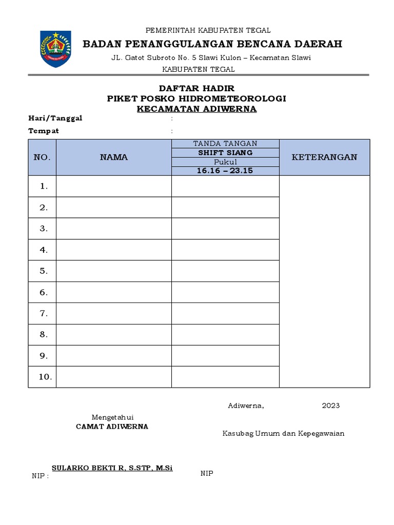 Daduk Piketposkohidro BPBD Adw 23 | PDF