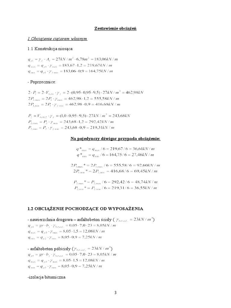 Most Betonowy - Płytowo Żebrowy-Saymond | PDF