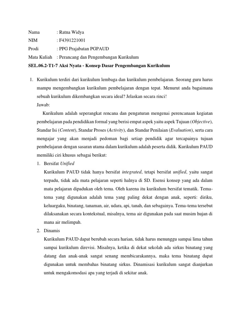 SEL.06.2-T1-7 Aksi Nyata - Konsep Dasar Pengembangan Kurikulum-Ratna ...