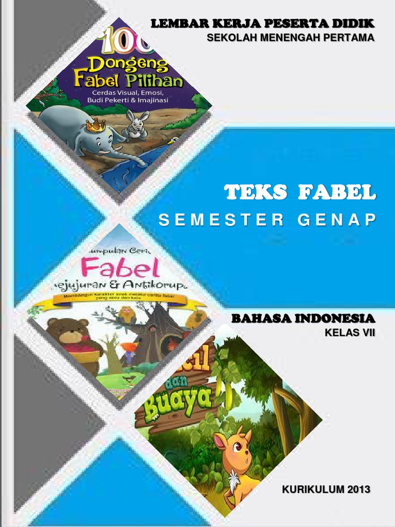 Teks Fabel: Semester Genap | PDF | Fiksi Umum