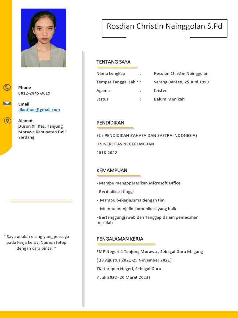 CV Dian | PDF
