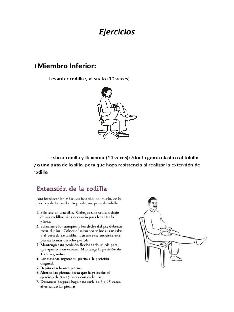 Ejercicios Activos Fáciles para Casa | PDF