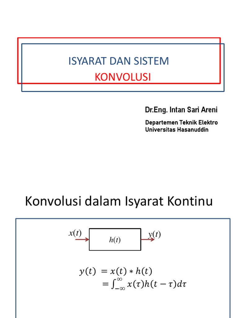 KONVOLUSI Rev2 37277 0 | PDF | Metode & Bahan Ajar